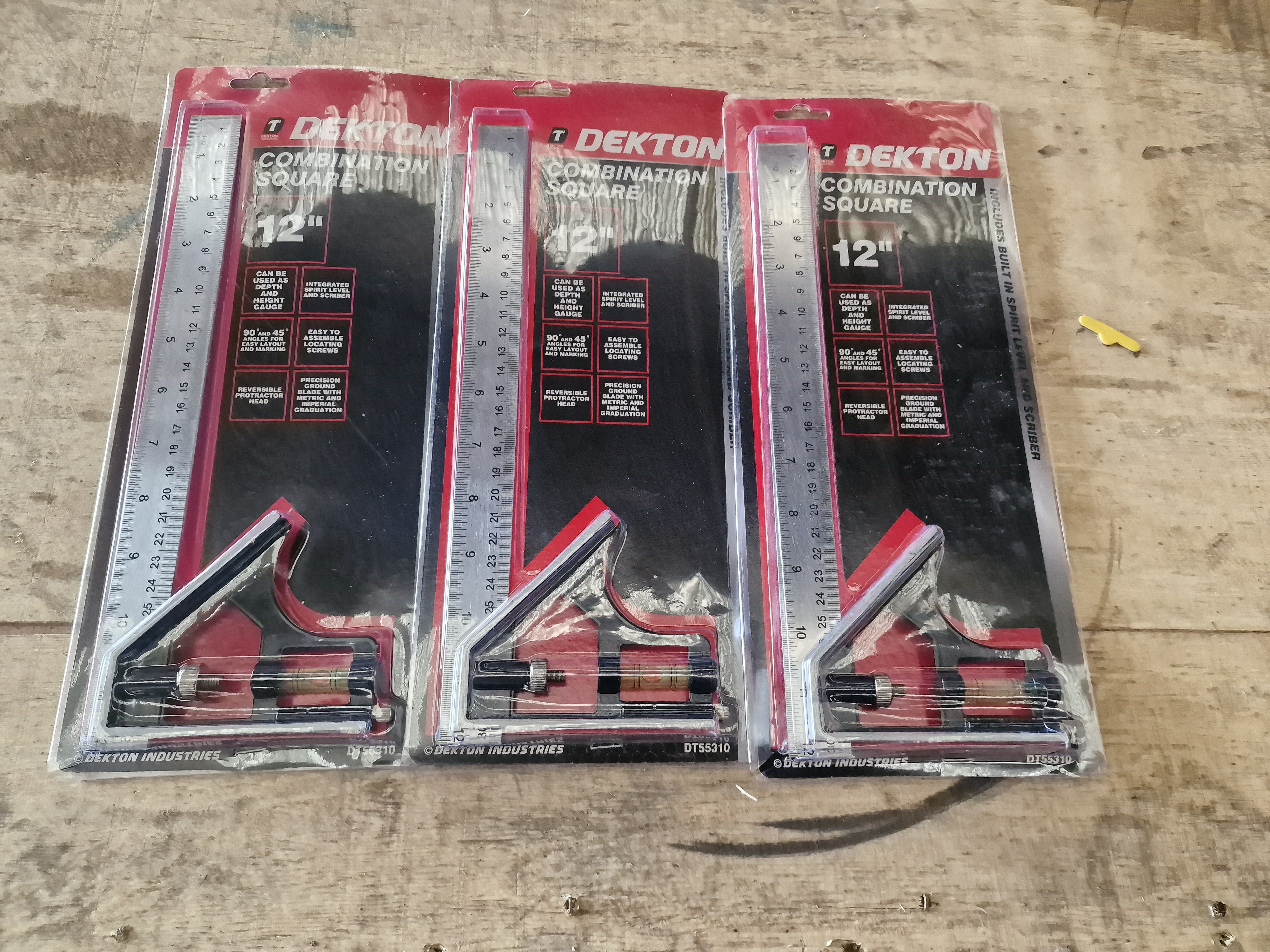 Lot 21 - Dexton 12" Combination Square (3 of)